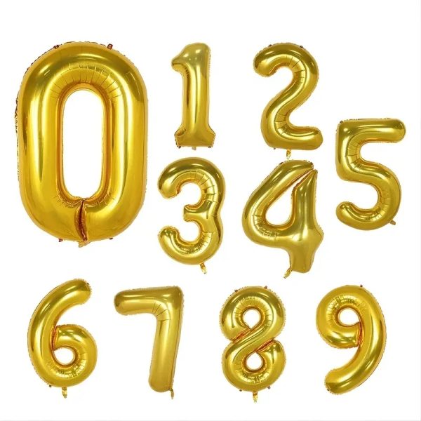 Number balloons | Foil number balloons | Birthdayking