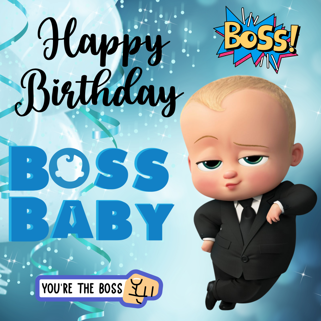 Boss Baby Birthday Theme Banner - boss baby birthday theme Birthday King